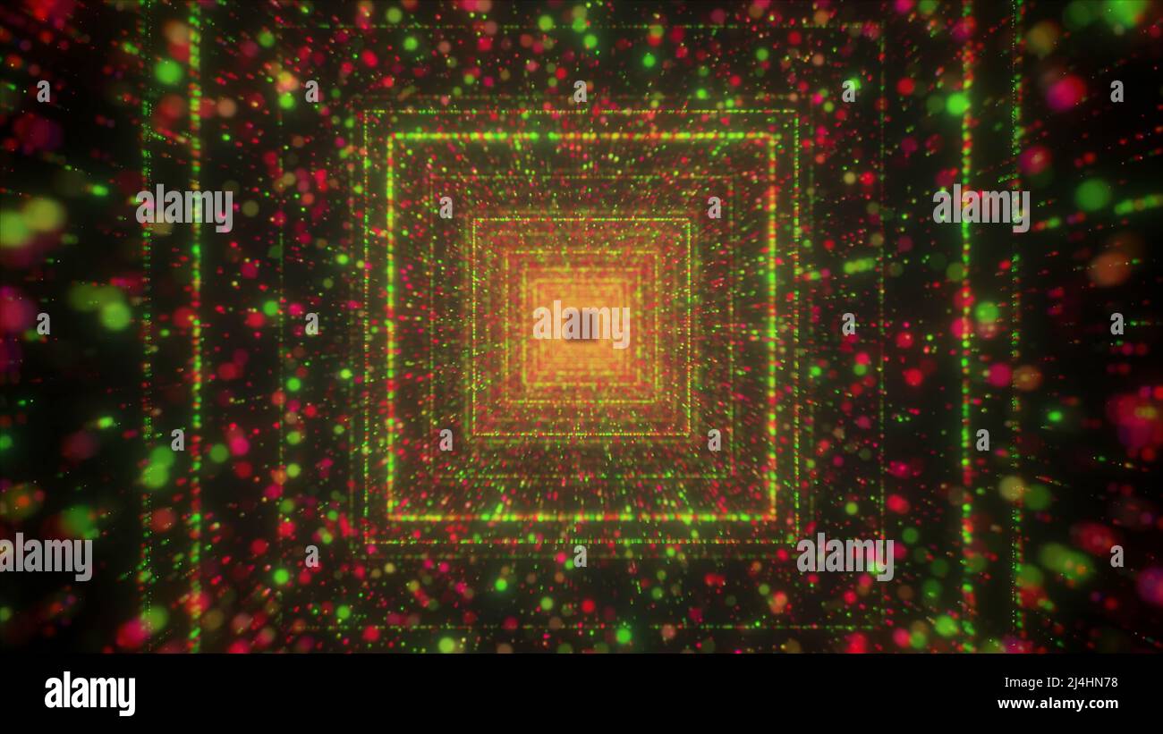 Green abstraction. Motion. The bright squares in the animation seem to ...