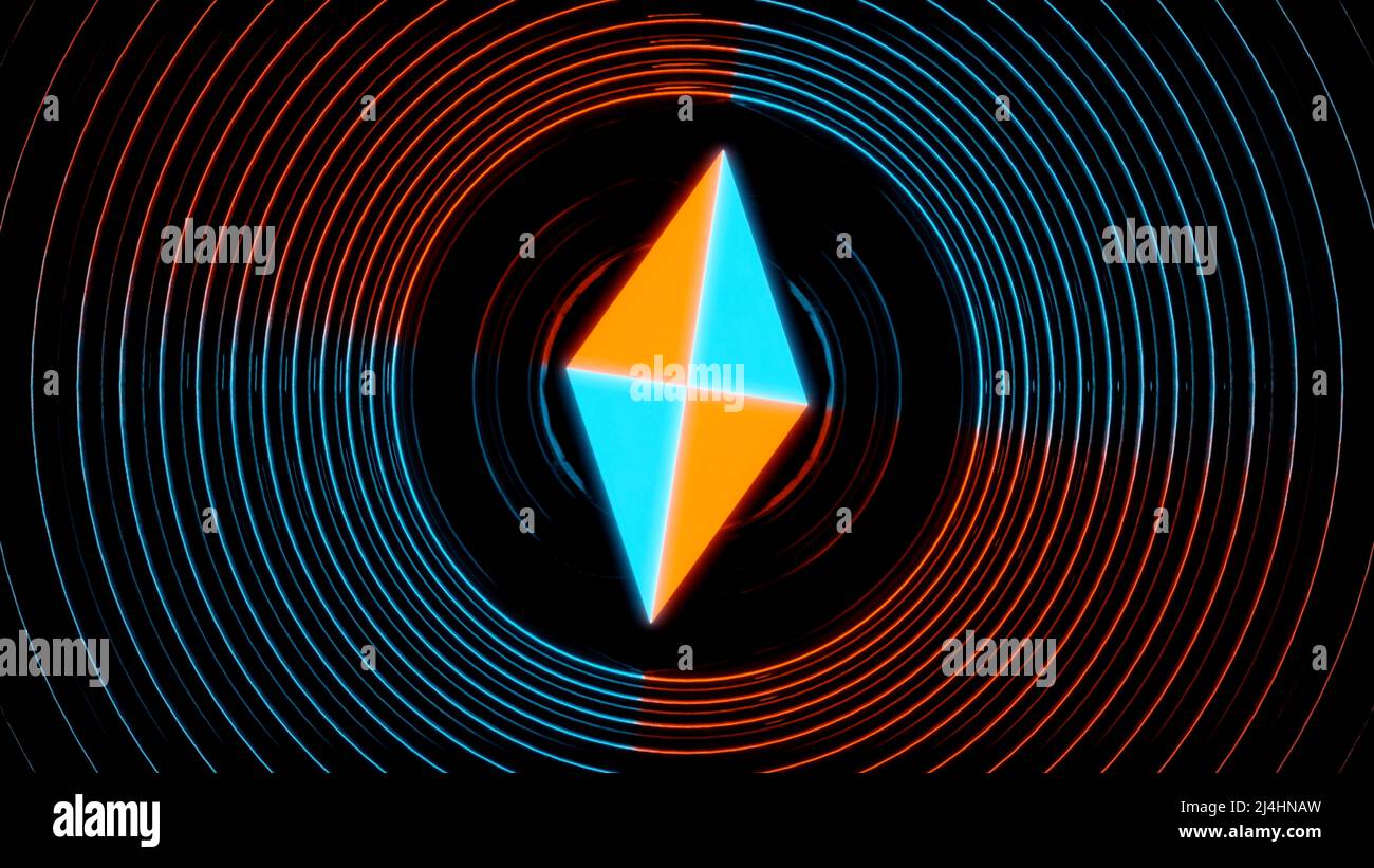 A bright abstraction from the circle.Design. In the center of the ...