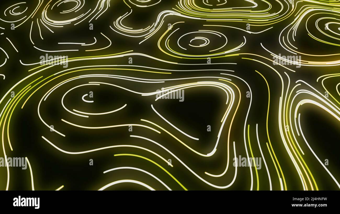 Animation of slow moving neon lines in pattern. Motion. Colorful neon ...