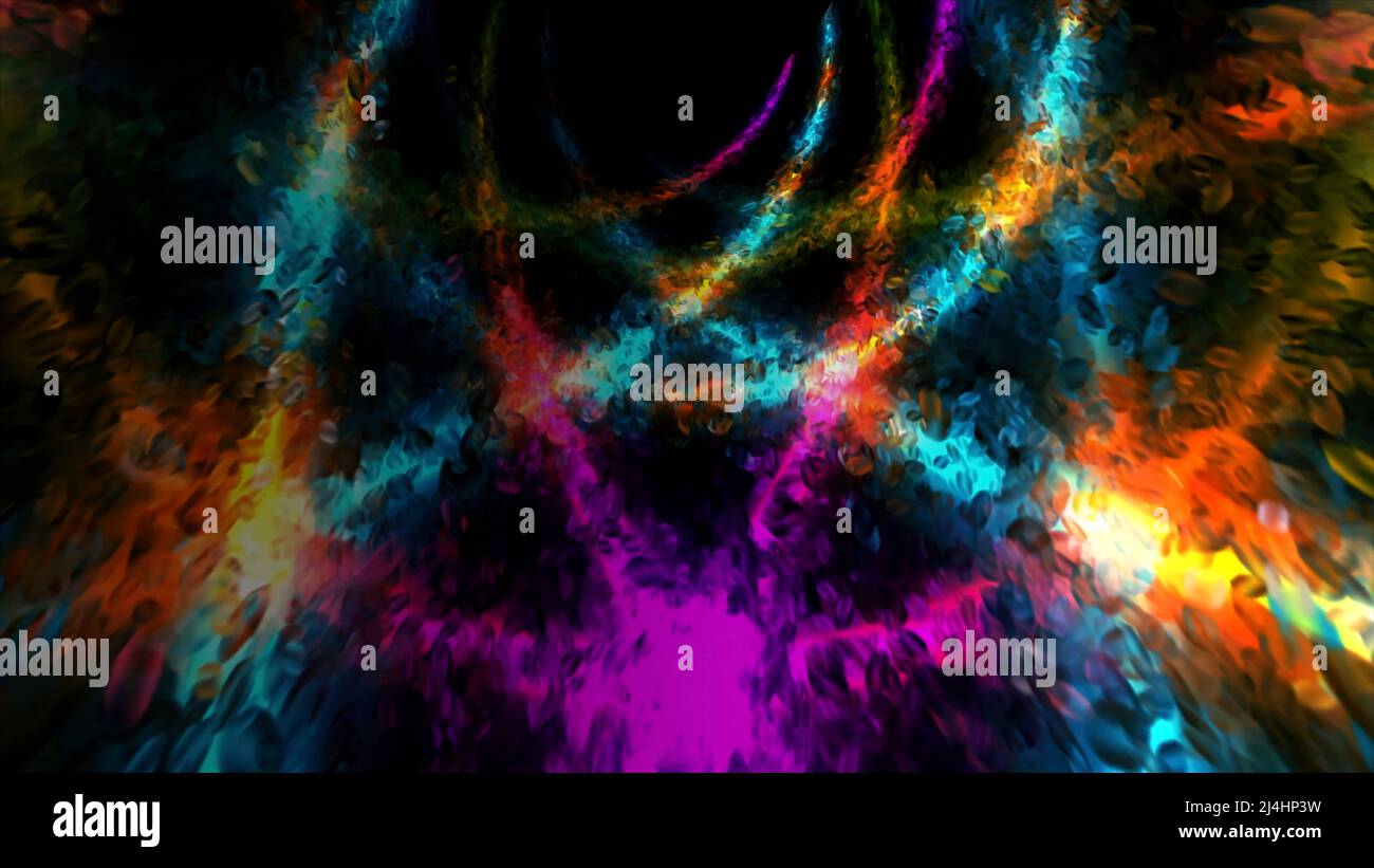 Abstraction. Motion .Bright saturated colors such as:orange, pink,blue ...