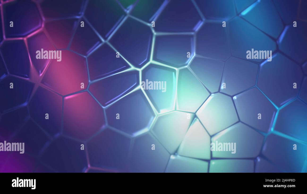 Colorful background with moving mosaic bubbles. Motion. Mosaic ...