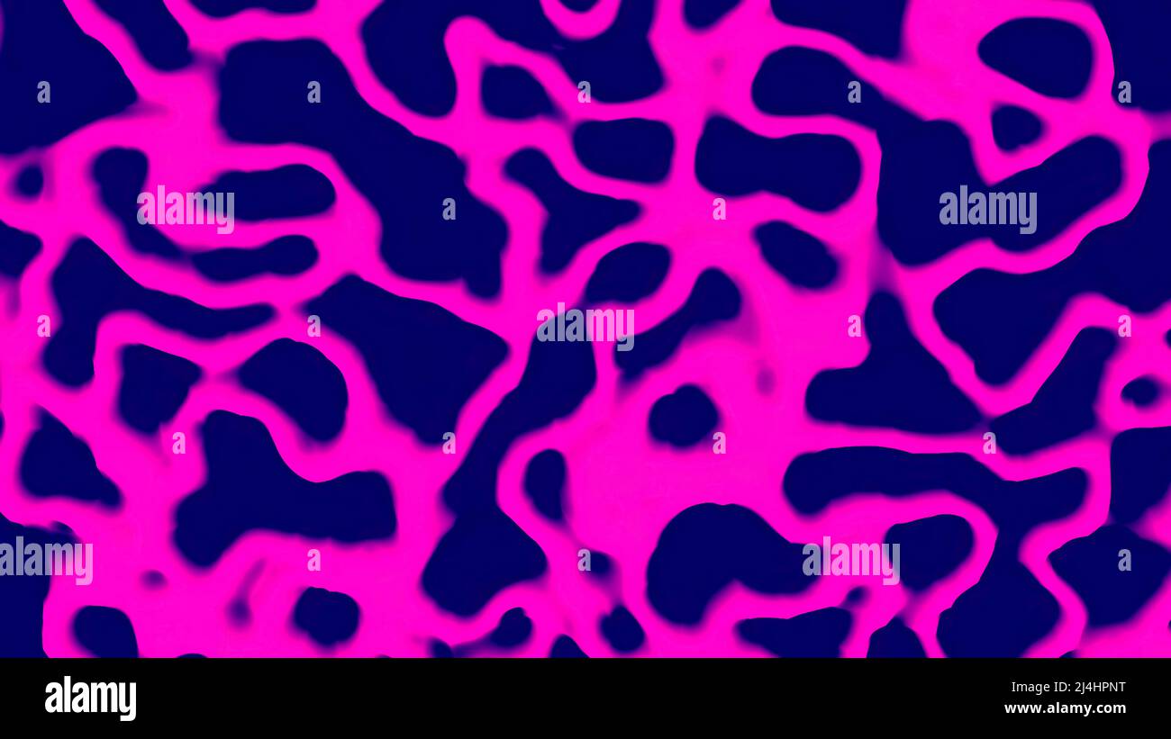Top view of abstract liquid transforming texture, seamless loop. Design ...