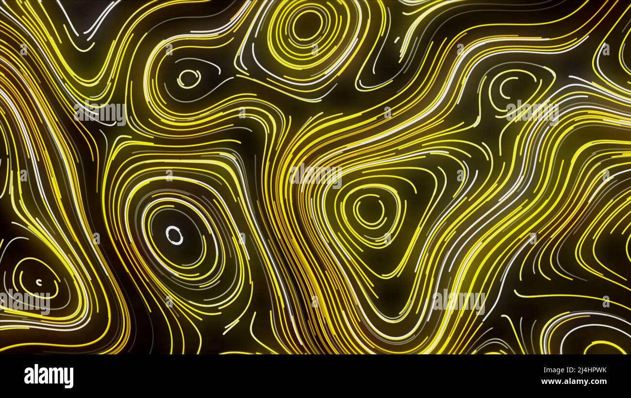 Background. Motion. White lines in the abstraction next to which yellow ...