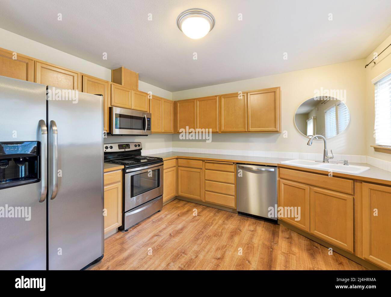 Modern residential kitchen interior Stock Photo - Alamy