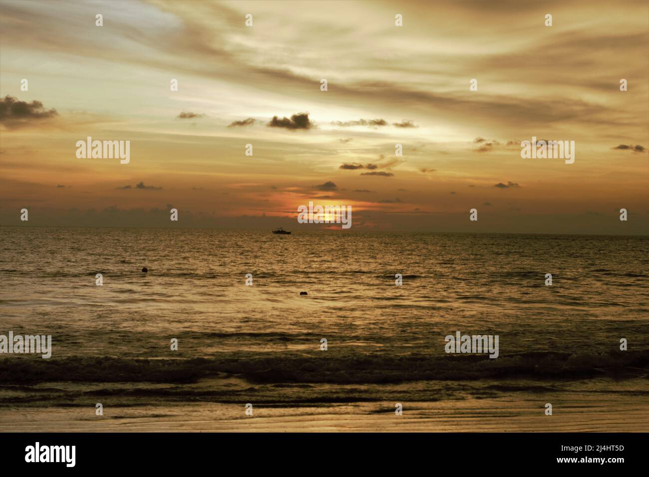 Sunset view at Cenang beach in Langkawi Malaysia Stock Photo - Alamy