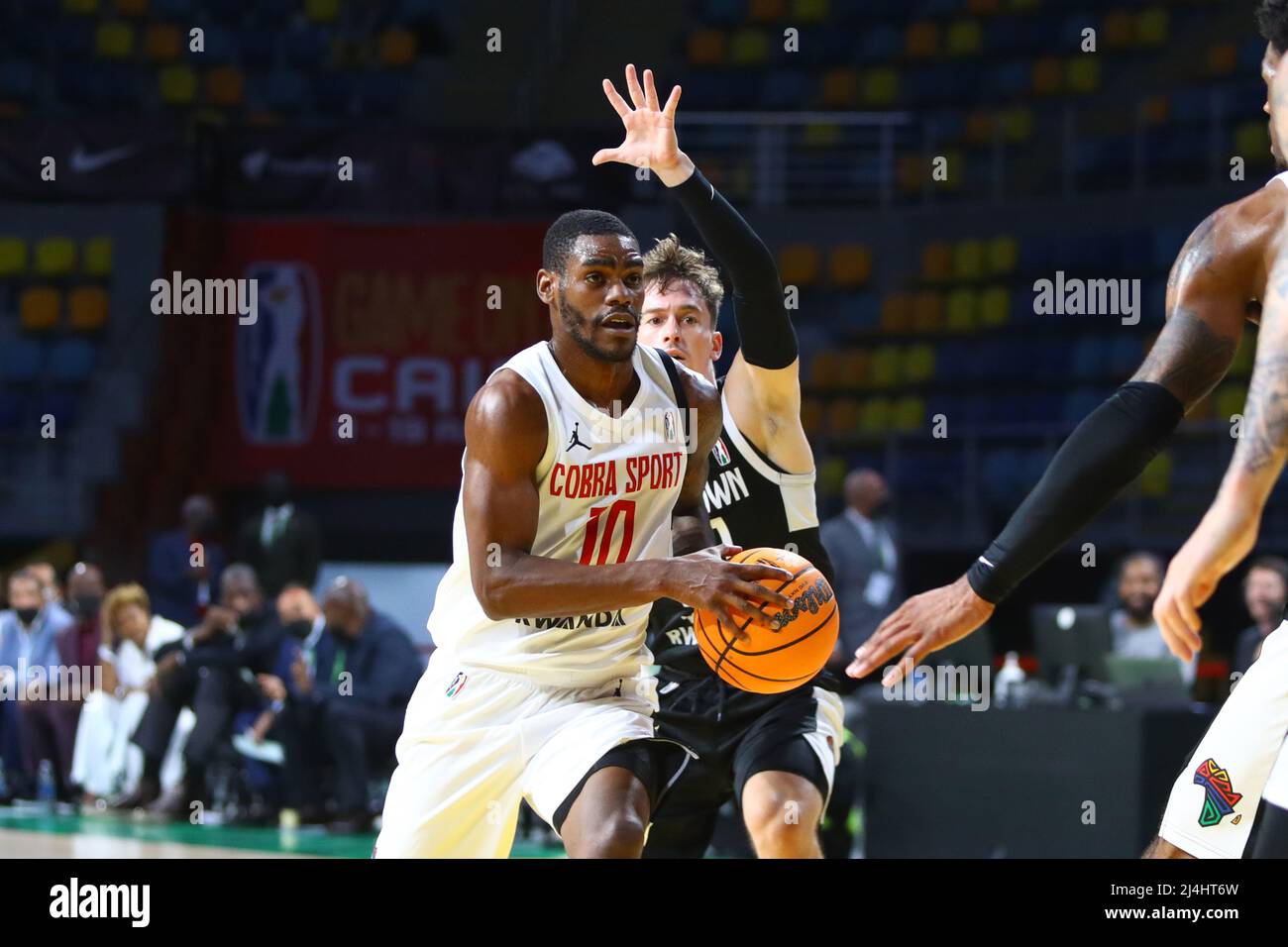 Cairo, Egypt. 15th Apr, 2022. Jared Harrington (L) of Cobra Sport ...