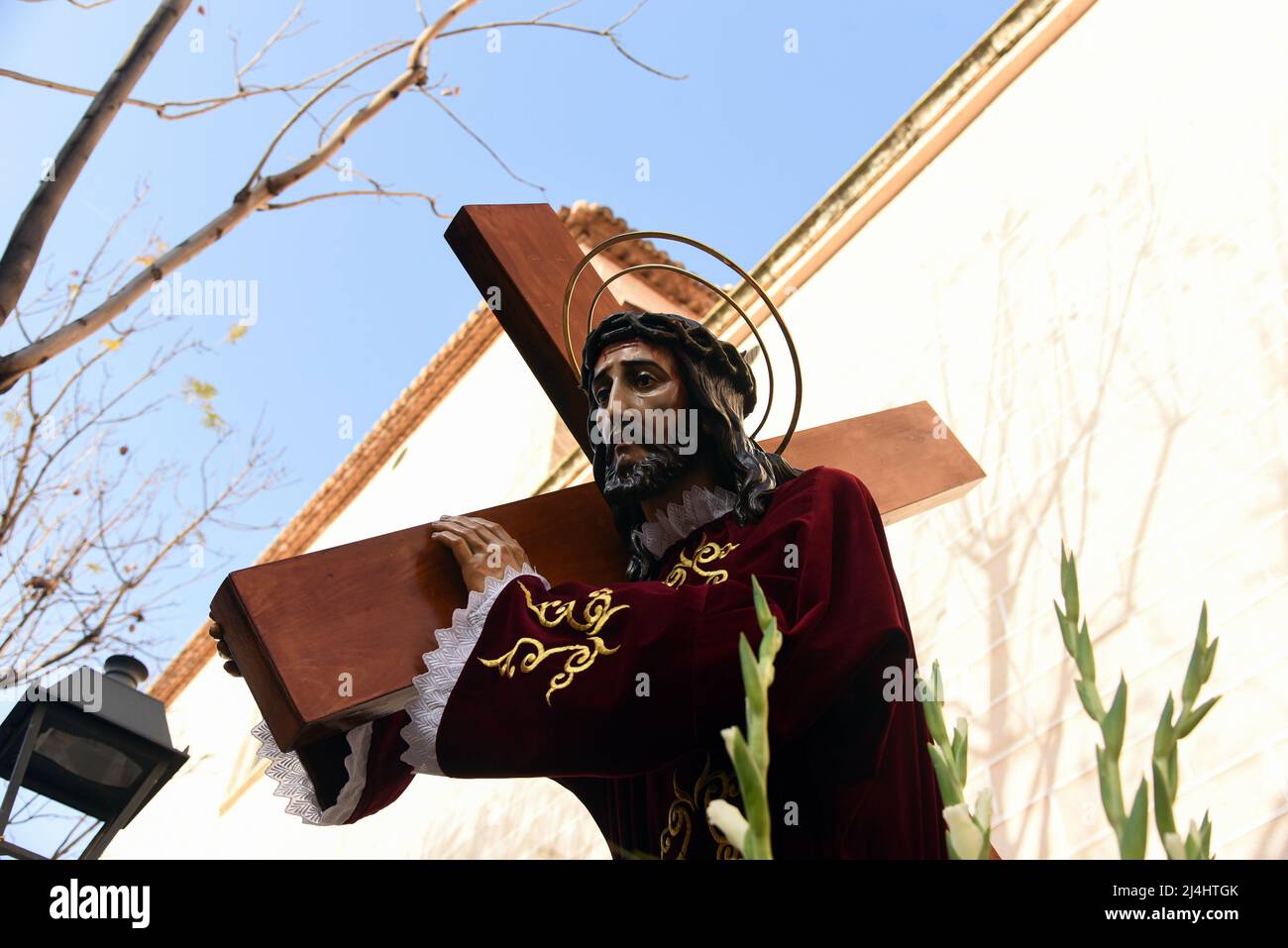 Image of Jesus of Nazareth during the Procession of the Saint Burial of ...
