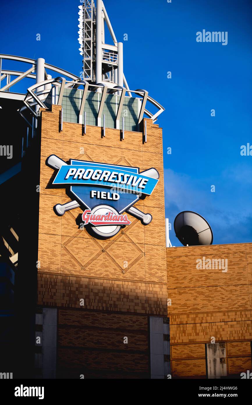 Progressive field guardians hi-res stock photography and images - Alamy