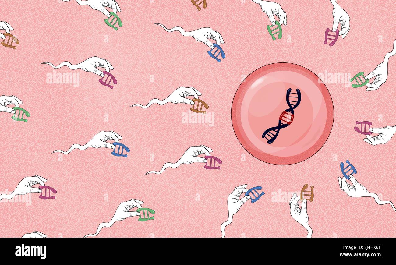 CRISPR gene editing, conceptual illustration Stock Photo - Alamy