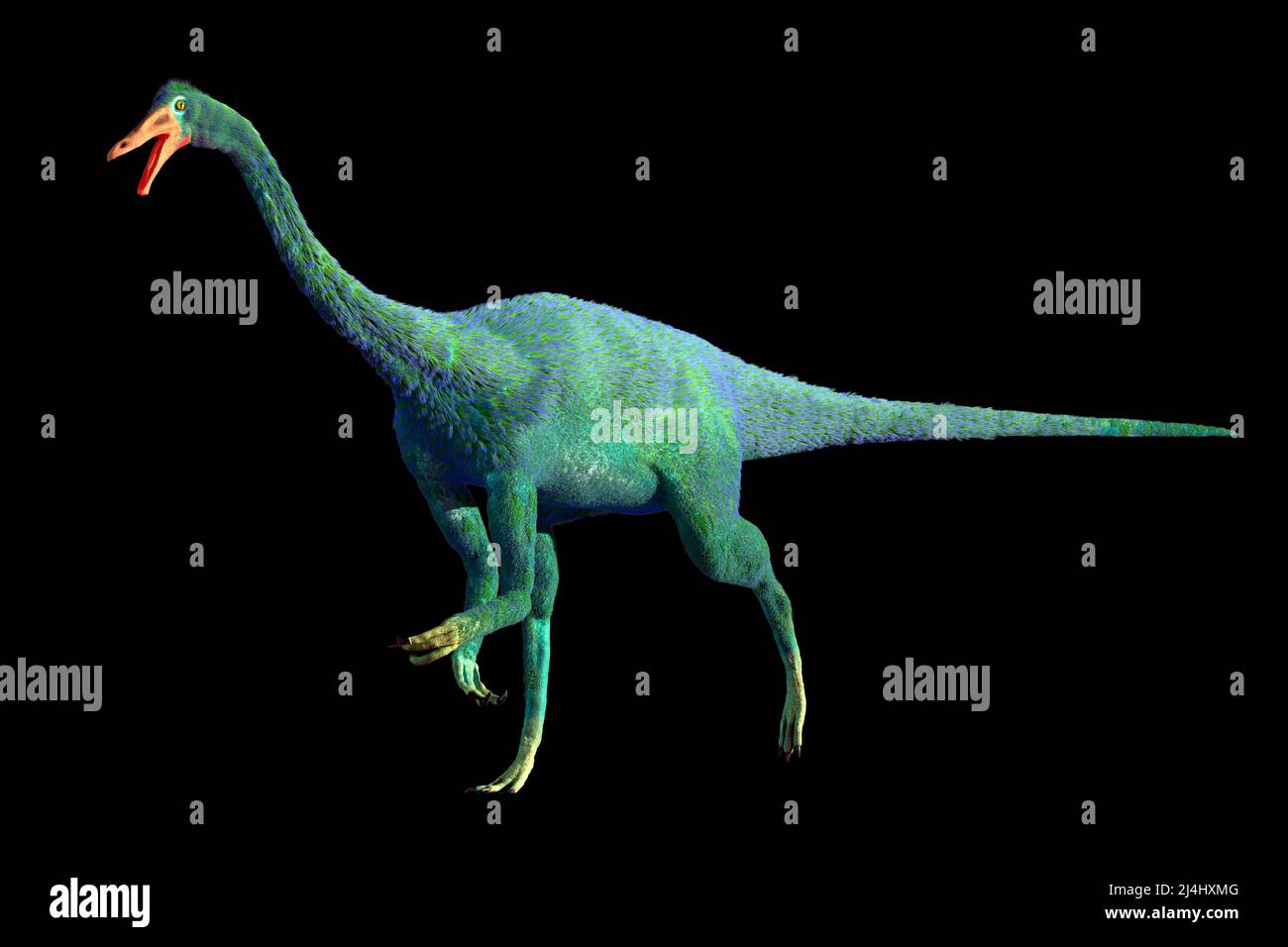 Artwork of dinosaur Gallimimus Stock Photo - Alamy