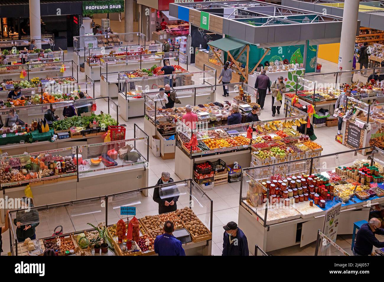 Belgrade, Serbia - November 27, 2021: People shopping in Palilula ...