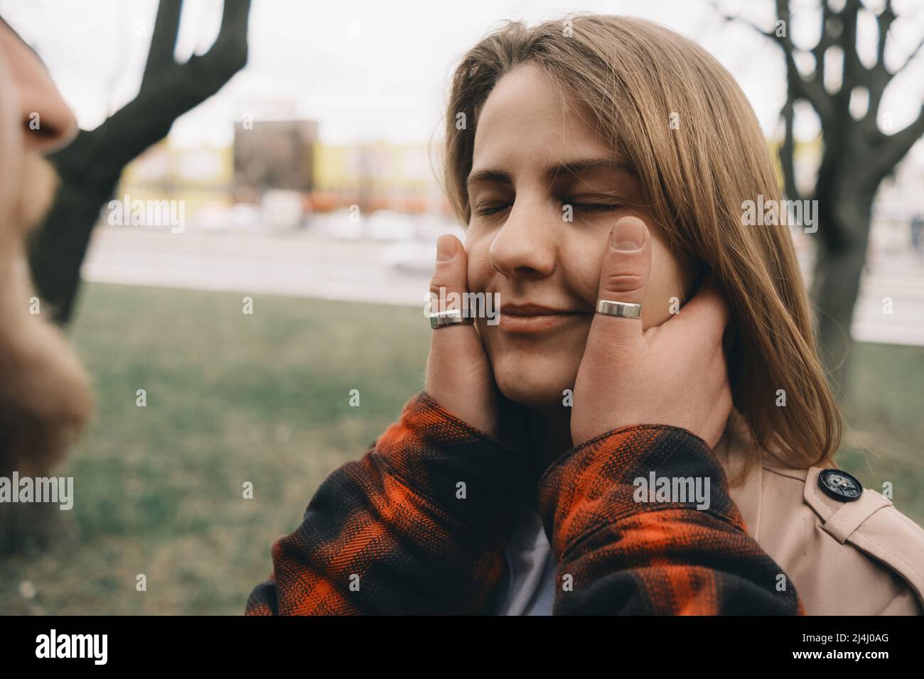 Man caresses face beloved hi-res stock photography and images - Alamy