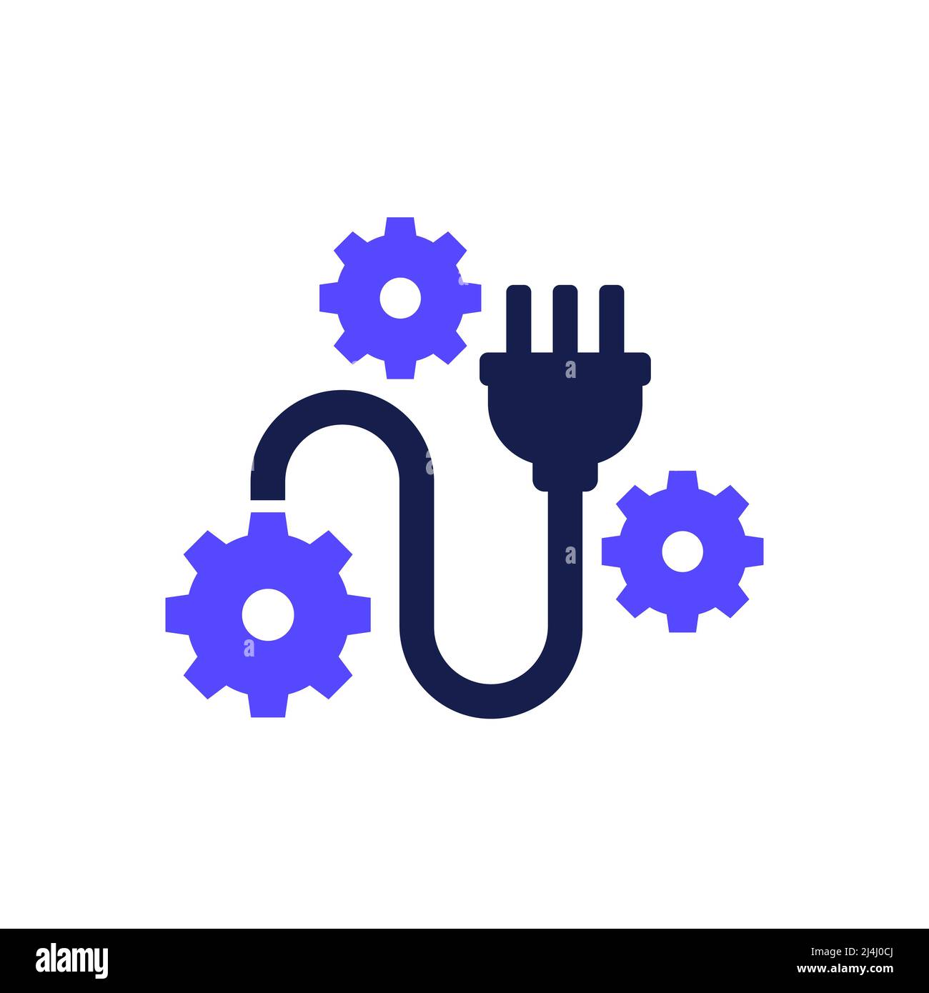 3 pin plug Stock Vector Images - Alamy