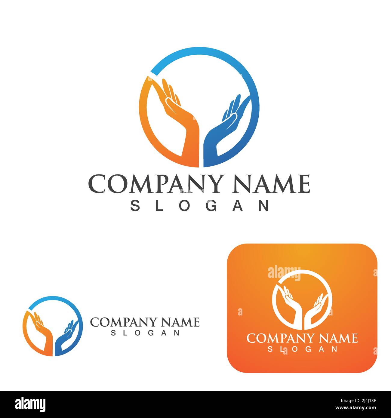 Hand care logo and symbol vector template Stock Vector Image & Art - Alamy