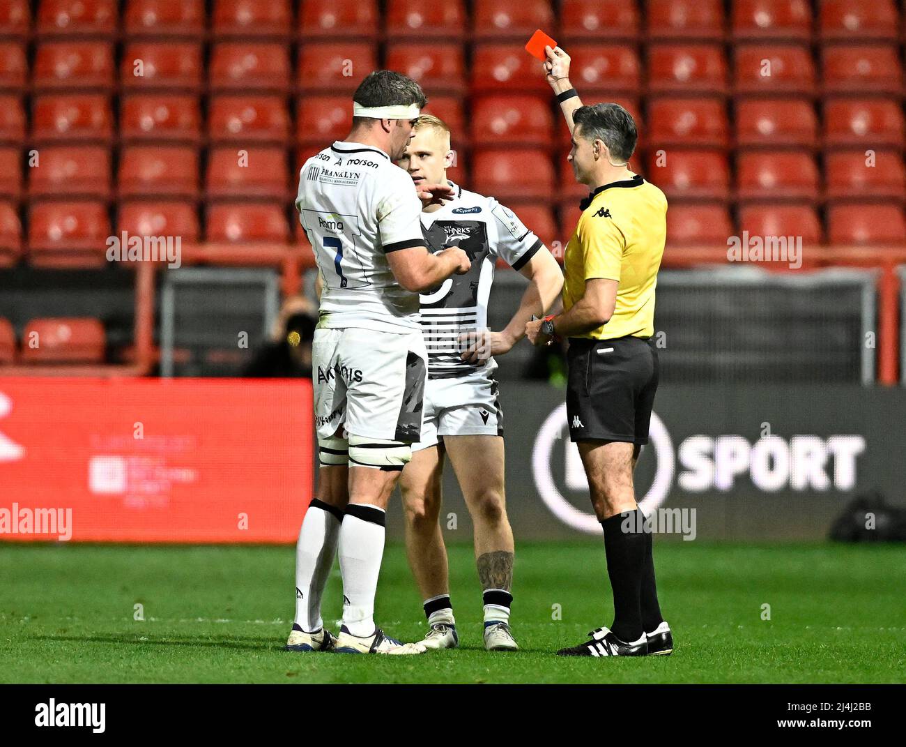 Bristol, United Kingdom. 15th Apr, 2022. Heineken Champions Cup rugby ...