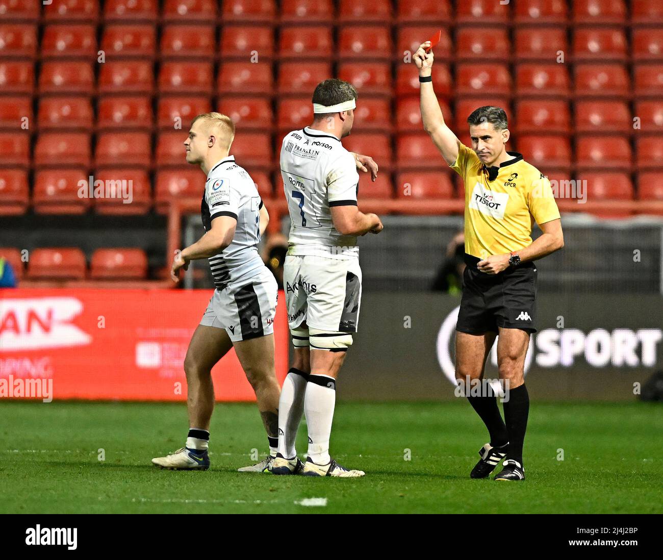 Bristol, United Kingdom. 15th Apr, 2022. Heineken Champions Cup rugby ...