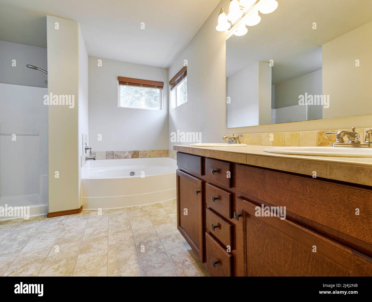 Modern residential bathroom interior Stock Photo - Alamy