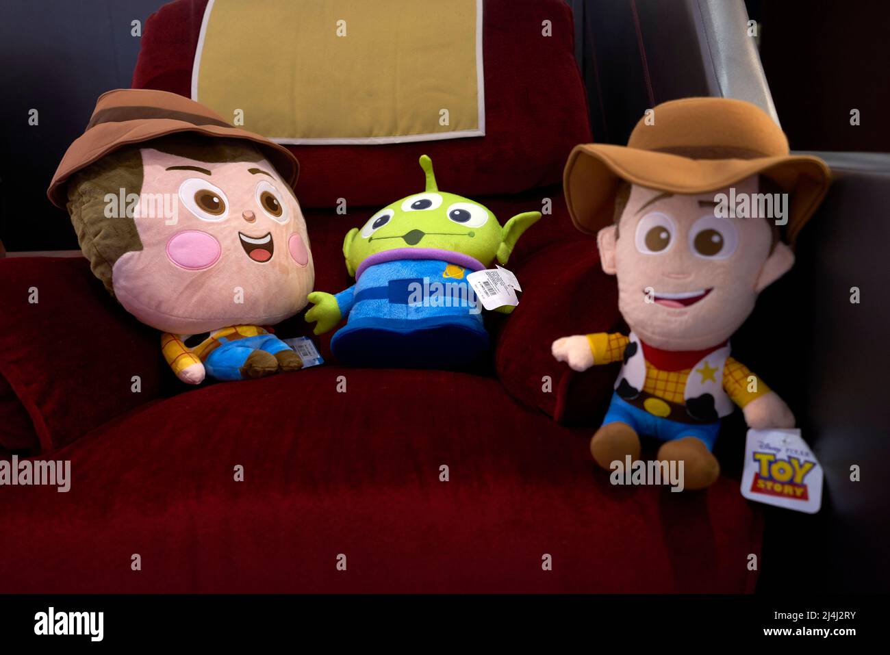 Toy Story character soft toys for sale Stock Photo - Alamy