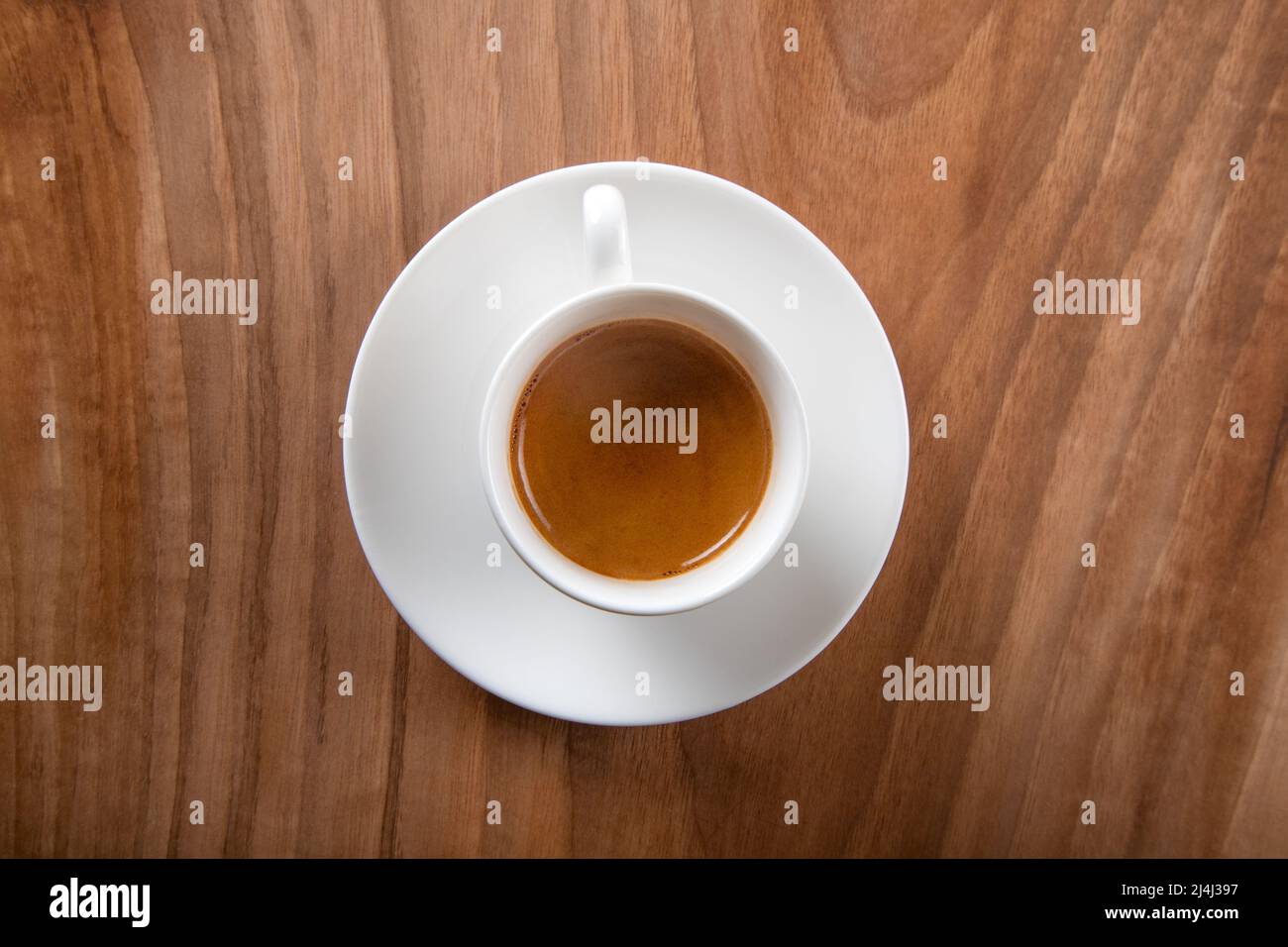 Hot coffee espresso top view hi-res stock photography and images - Alamy
