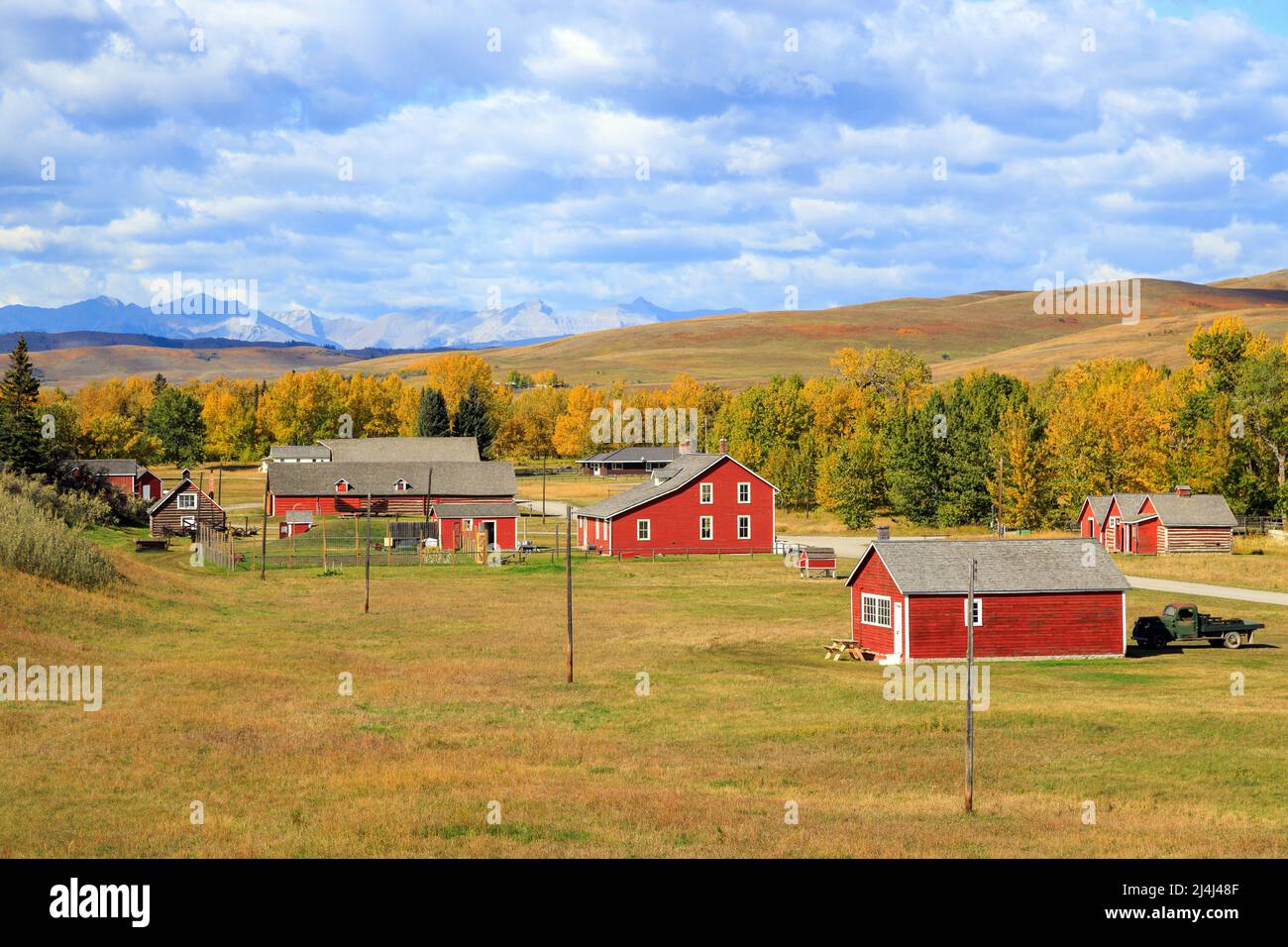 The Bar U Ranch National Historic Site, located near Longview, Alberta ...