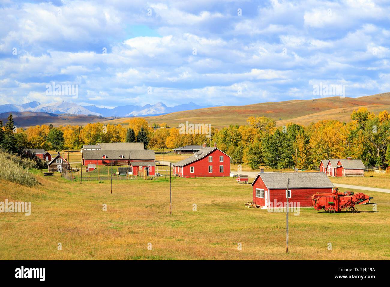 The Bar U Ranch National Historic Site, located near Longview, Alberta ...