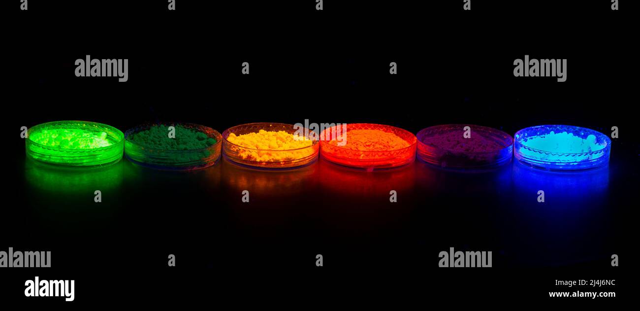 Fluorescent organic materials powder of red, yellow, green color for ...