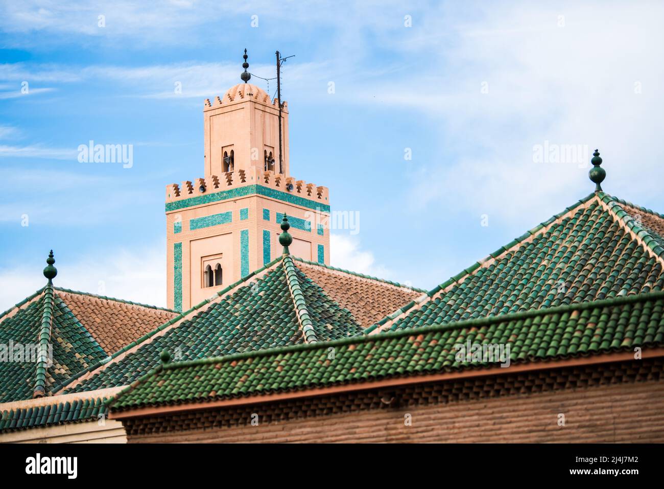 Marrakesh, Morocco - April 20, 2022: The architecture of the old Medina ...