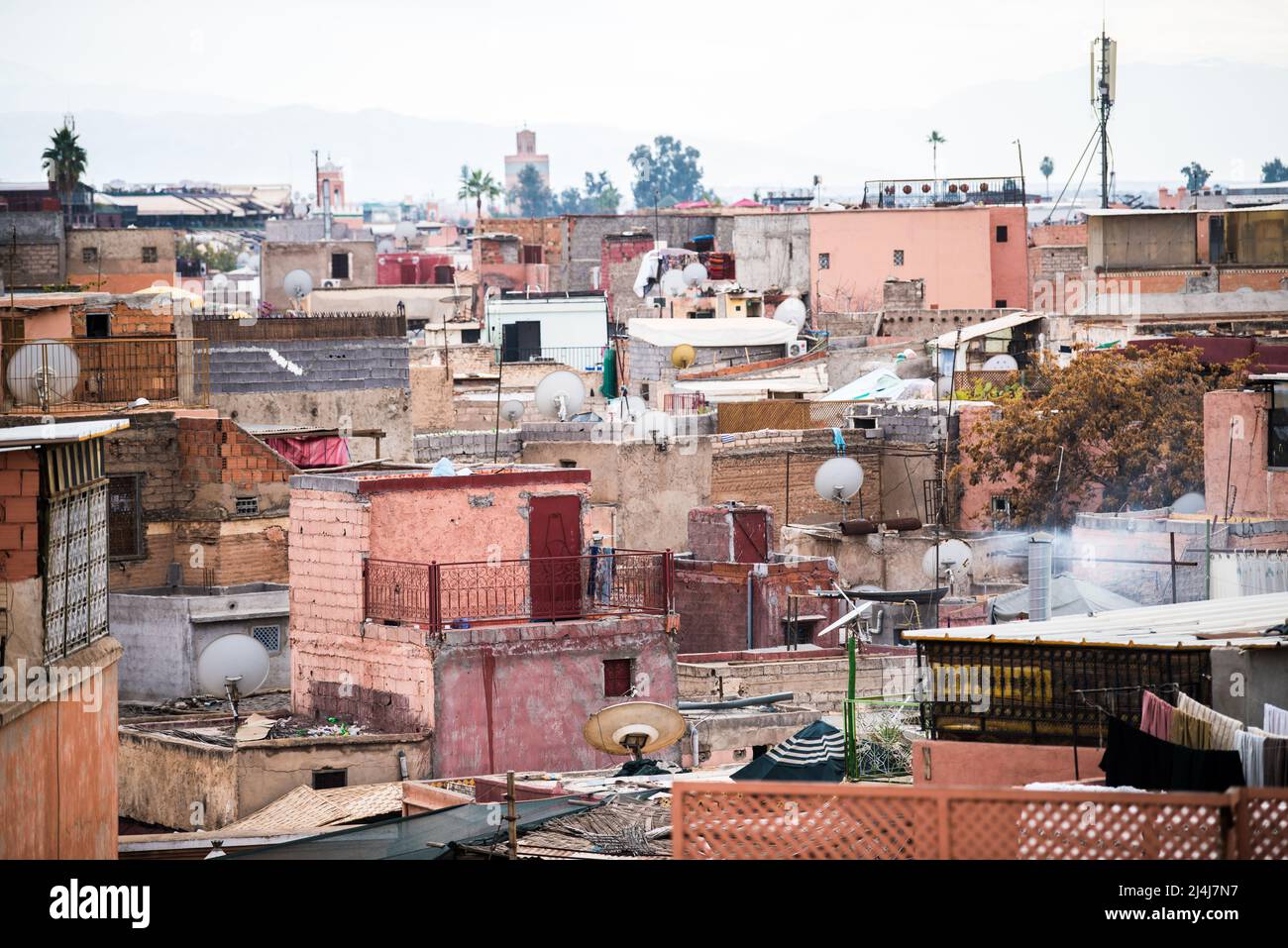 Marrakesh, Morocco - April 20, 2022: The architecture of the old Medina ...