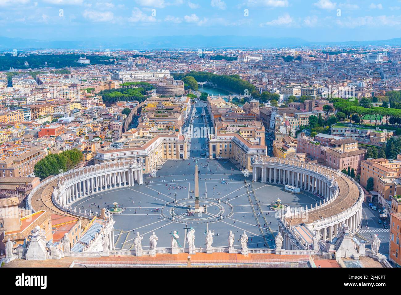 Aerial view of Saint Peter square in Vatican Stock Photo - Alamy