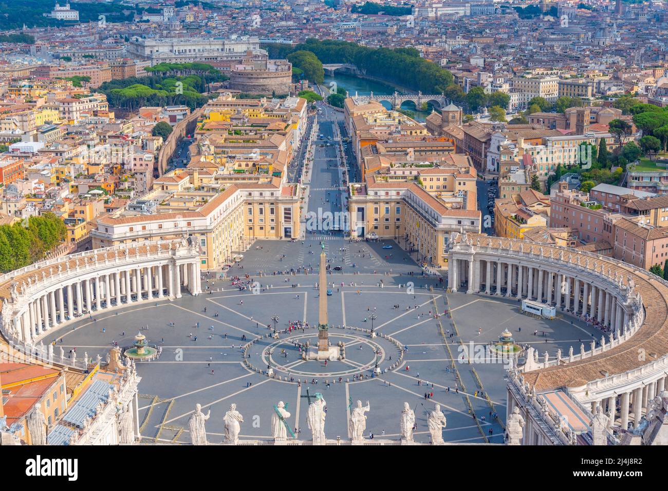 Aerial view of Saint Peter square in Vatican Stock Photo - Alamy