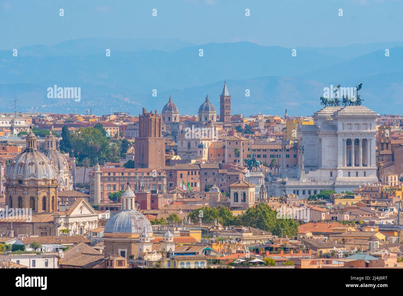 Panorama view of Italian capital Rome Stock Photo - Alamy