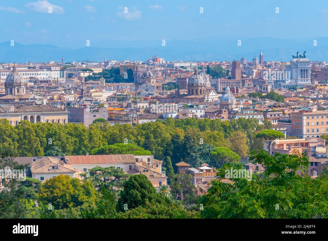 Panorama view of Italian capital Rome Stock Photo - Alamy