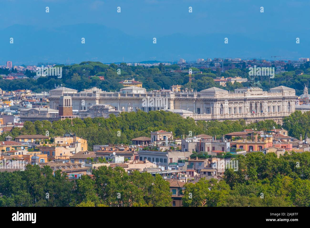 Aerial view of Villa Medici in Italian capital Rome Stock Photo - Alamy