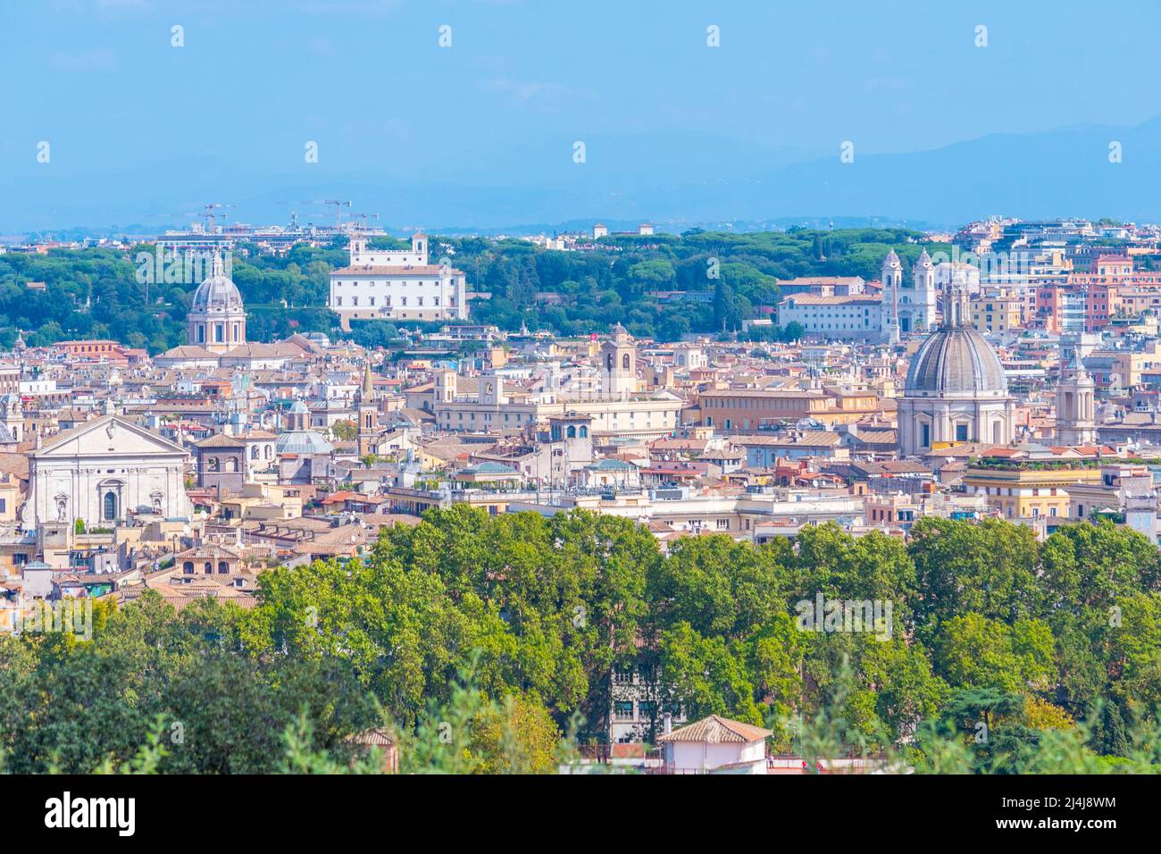 Aerial view of Italian capital Rome Stock Photo - Alamy