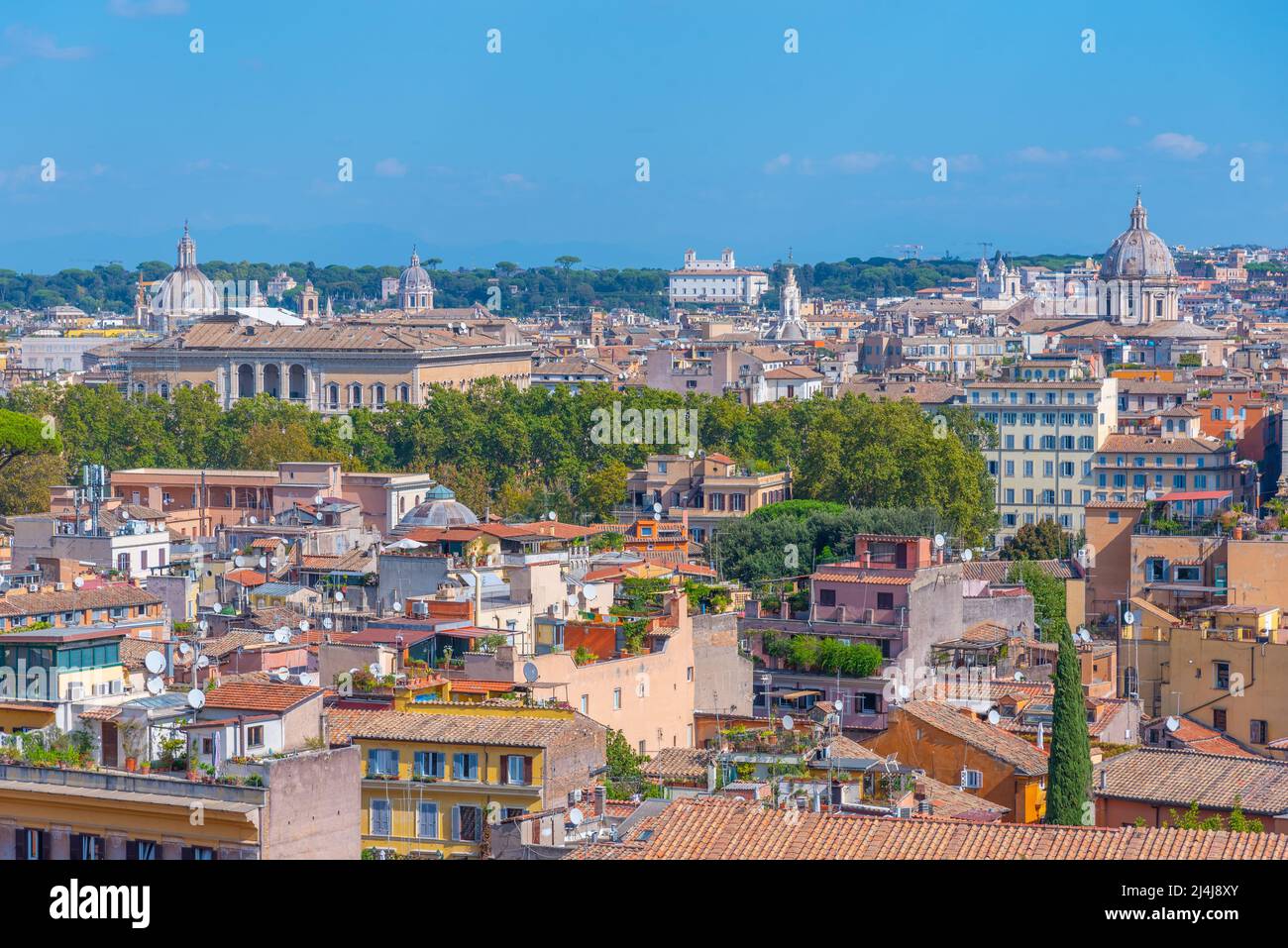 Aerial view of Italian capital Rome Stock Photo - Alamy