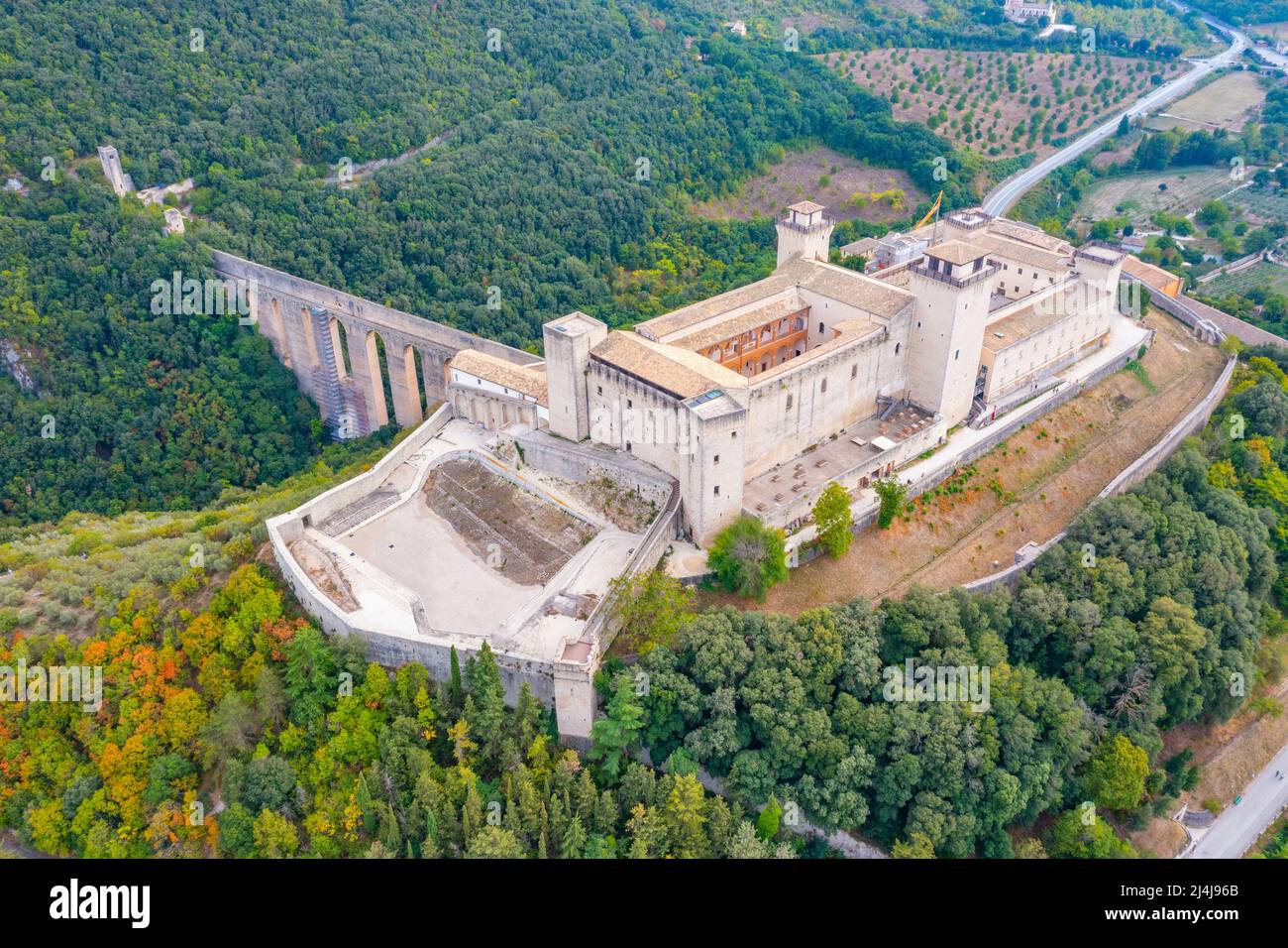 Ponte delle torri spoleto aerial hi-res stock photography and images - Alamy