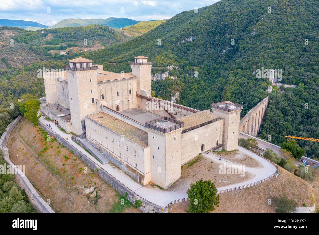 Spoleto rocca albornoz hi-res stock photography and images - Alamy