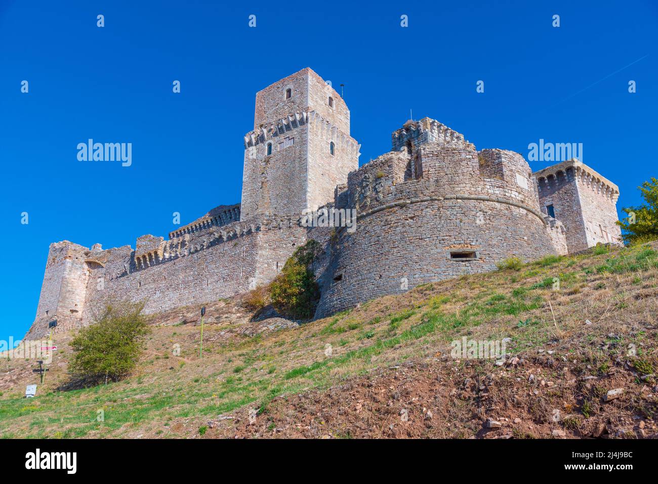 Rocca Maggiore castle in Assisi, Italy Stock Photo - Alamy