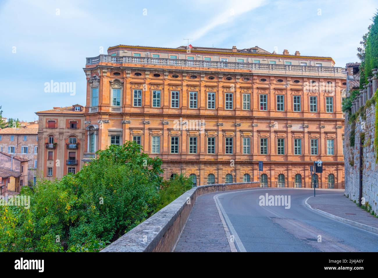 Universita per Stranieri in Italian town Perugia Stock Photo - Alamy