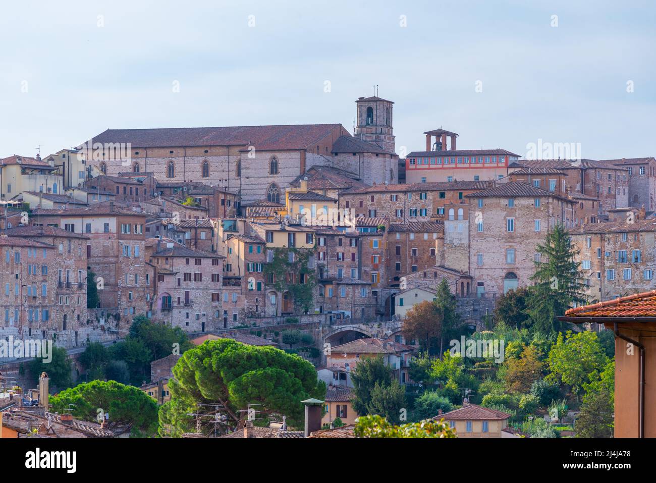 Church of St. Augustine over Perugia, Italy Stock Photo - Alamy