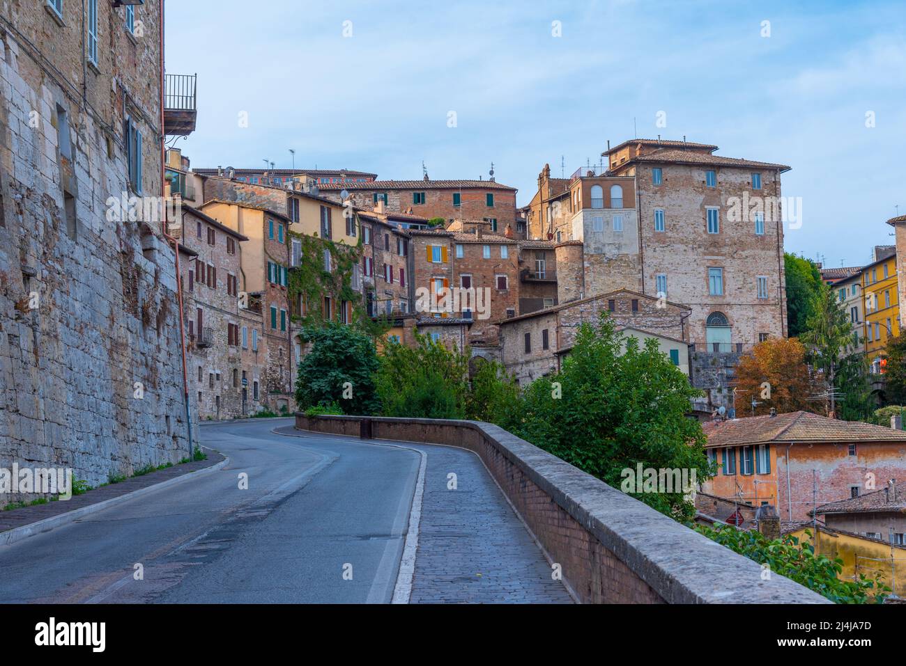 Perugia cityscape aerial panorama basilica hi-res stock photography and ...
