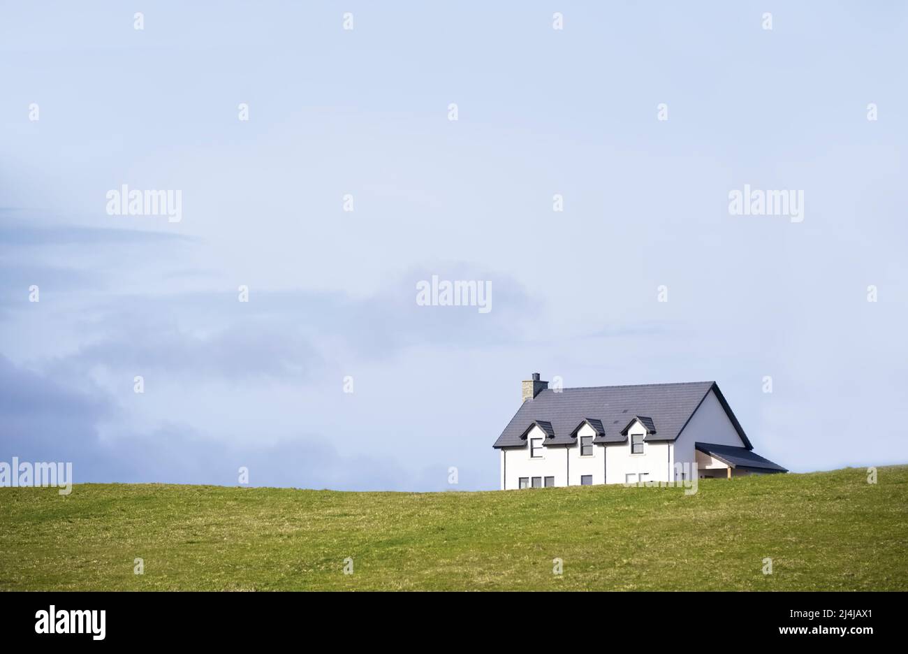 Single house alone in countryside for peaceful living and mindfulness ...