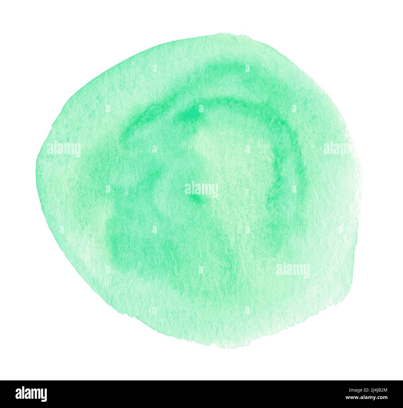 Mint green abstract watercolor spot Stock Photo - Alamy