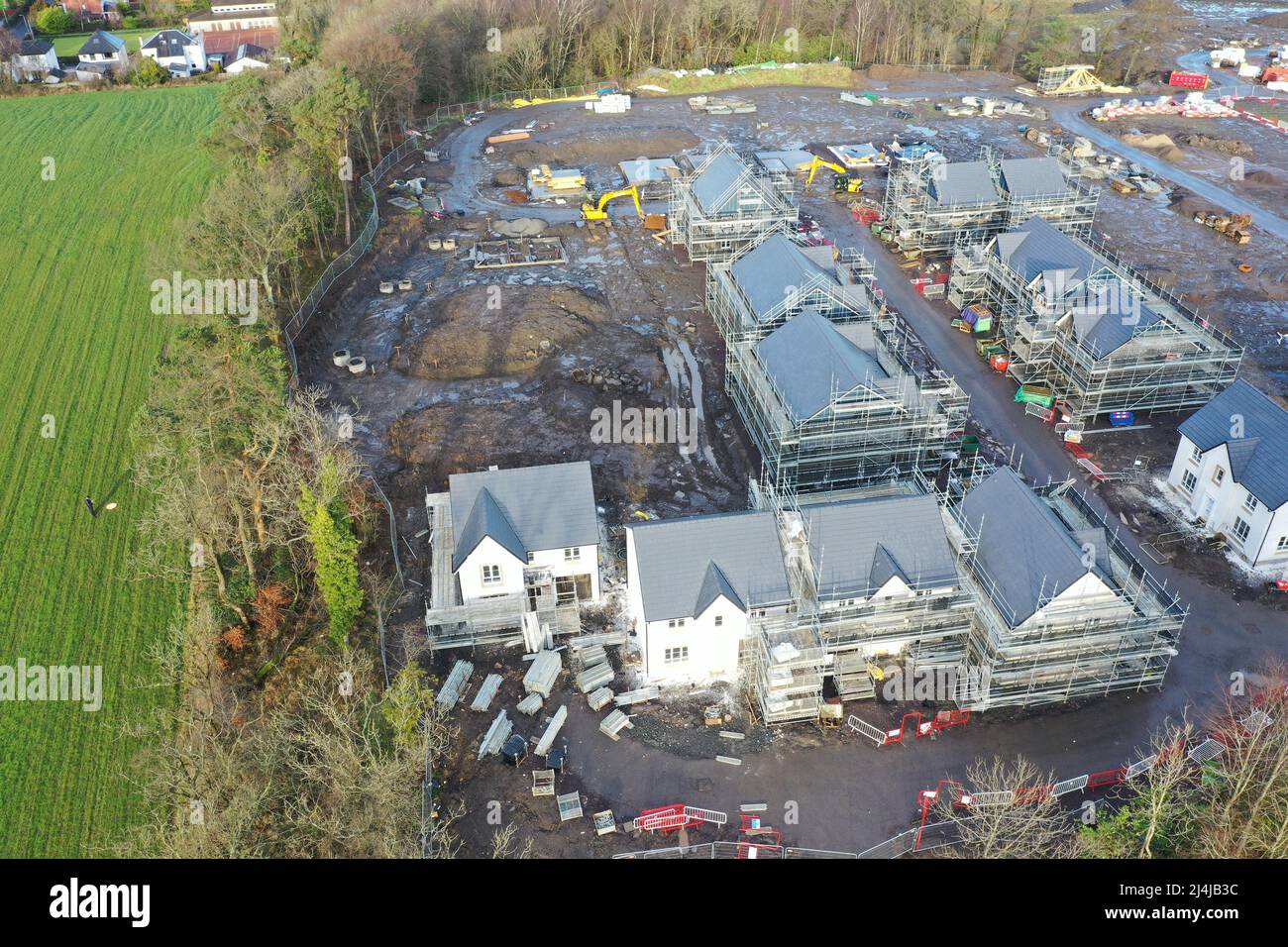 New housing development building houses for increased demand for buyers ...