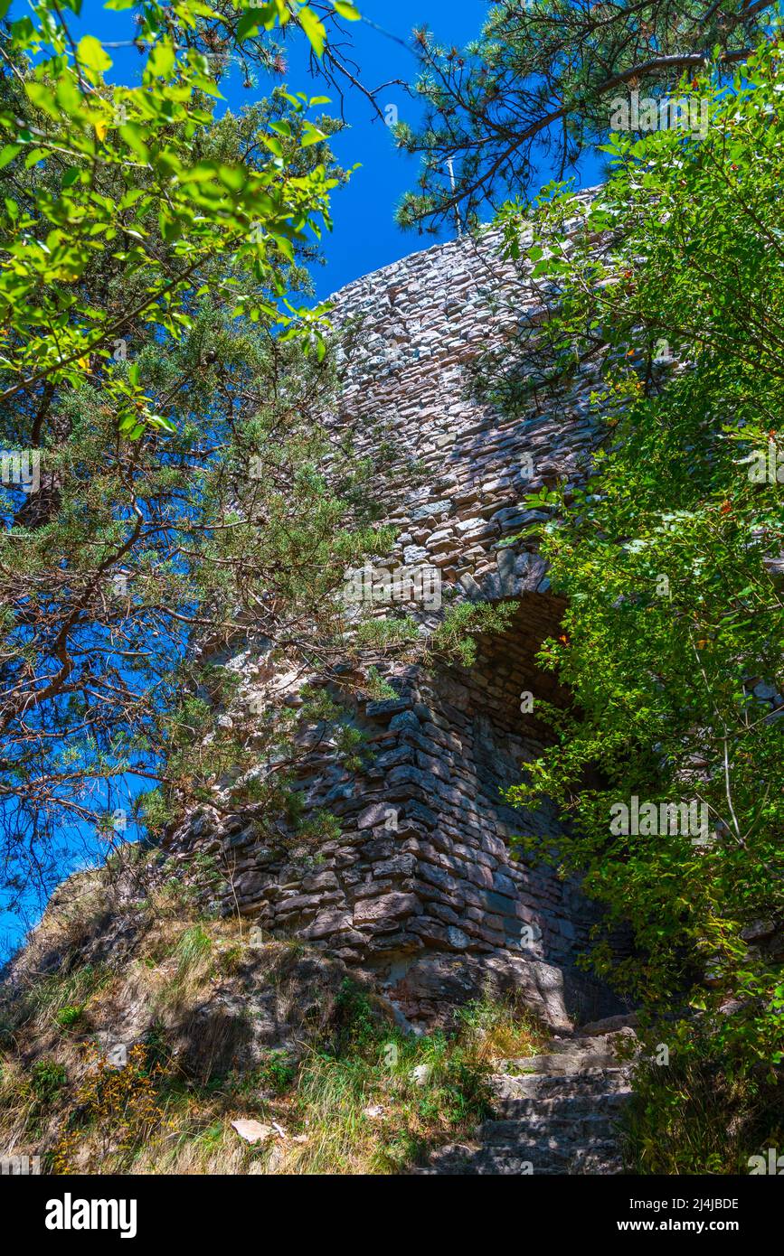 Fortress Rocca Maggiore del Monte Ingino near Italian town Gubbio Stock ...