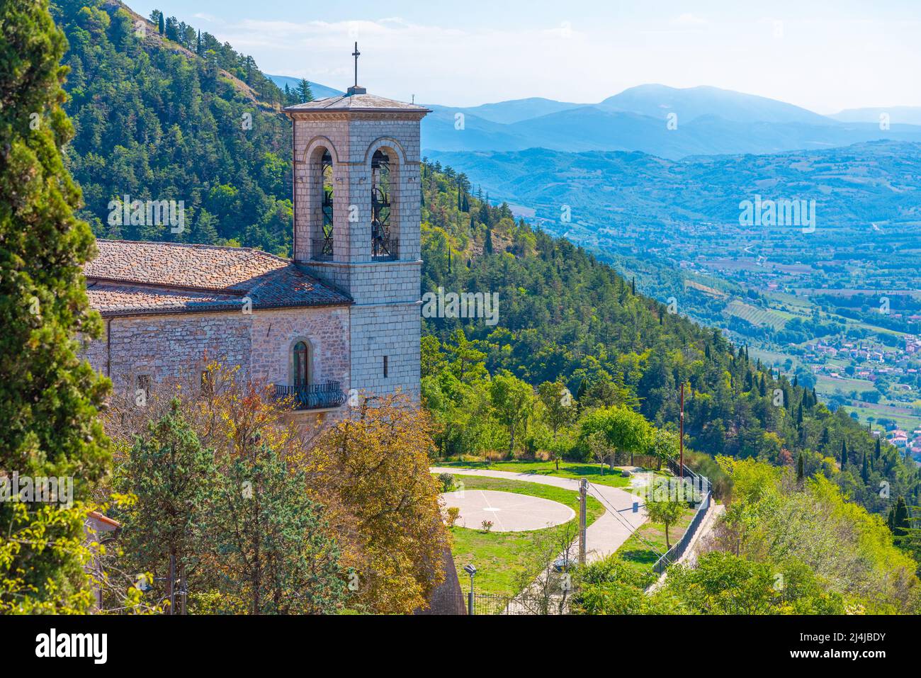 Basilica of Sant'Ubaldo in Gubbio, Italy Stock Photo - Alamy
