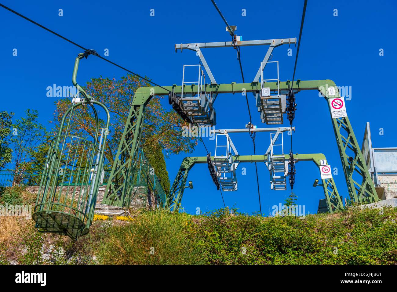 Funivia Colle Eletto in Gubbio, Italy Stock Photo - Alamy