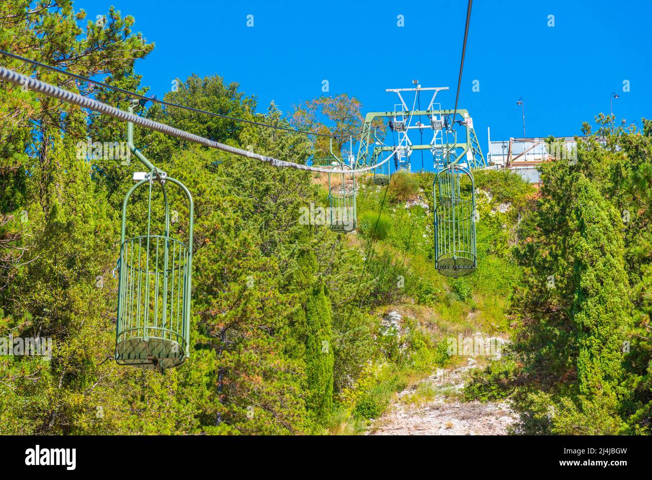 Funivia Colle Eletto in Gubbio, Italy Stock Photo - Alamy