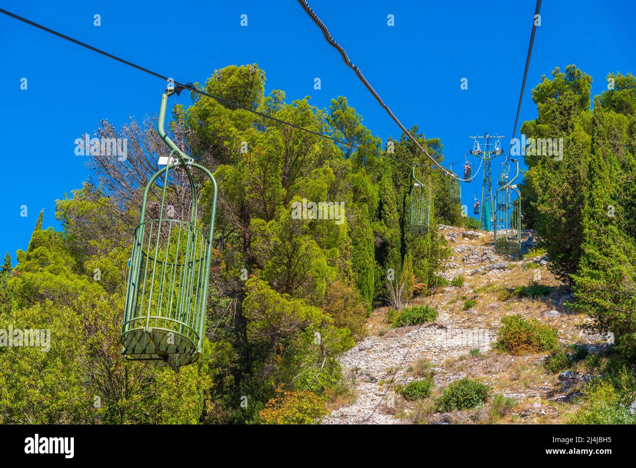 Funivia Colle Eletto in Gubbio, Italy Stock Photo - Alamy