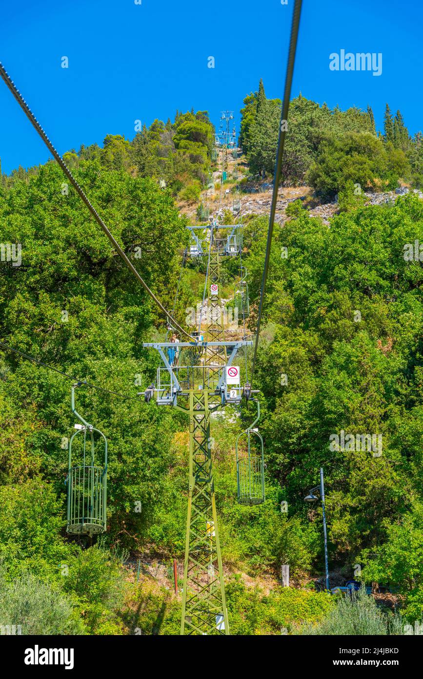 Funivia Colle Eletto in Gubbio, Italy Stock Photo - Alamy